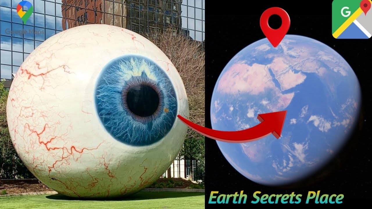I Found Giant World's Largest Eye 👀 On Google Earth and Google Maps 🌎 ...