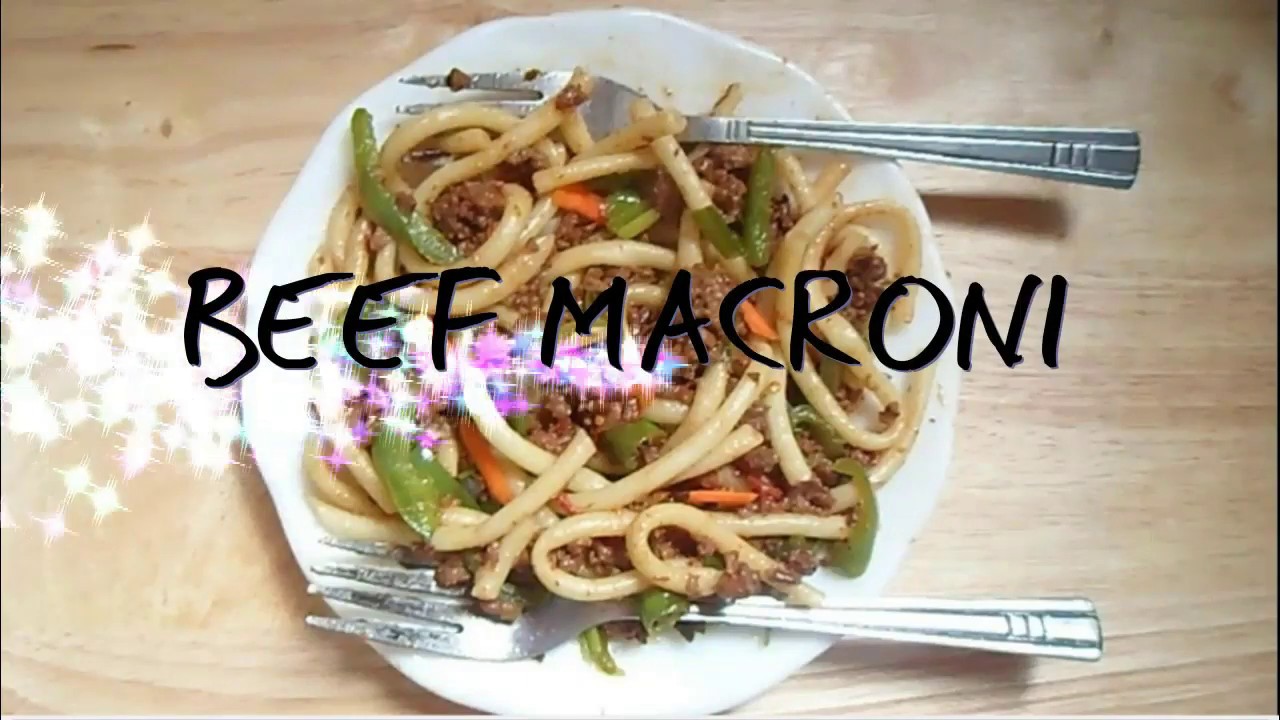 BEEF MACARONI|| RECIPE - YouTube