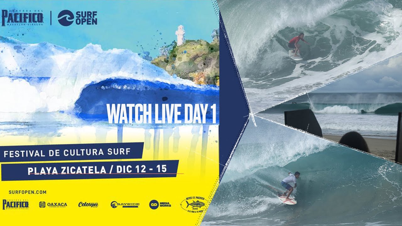 Watch LIVE - Pacifico Surf Open Puerto Escondido QS 1000 Day 1 - YouTube