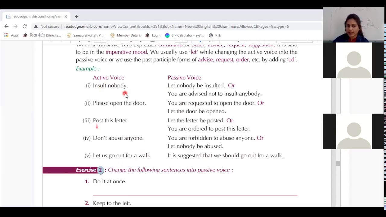 Class: 8th English Grammar, Ch.15 (Active and Passive Voice) Part-2 ...