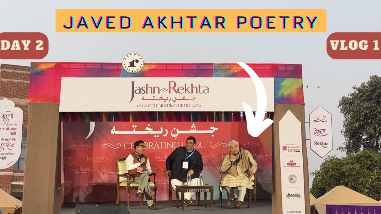 JASHN E REKHTA 2022 || JAVED AKHTAR LIVE || MF SAIFI - YouTube
