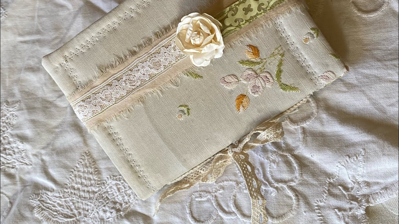 ️SOLD ️ Dainty cloth covered journal - blank pages inside - YouTube