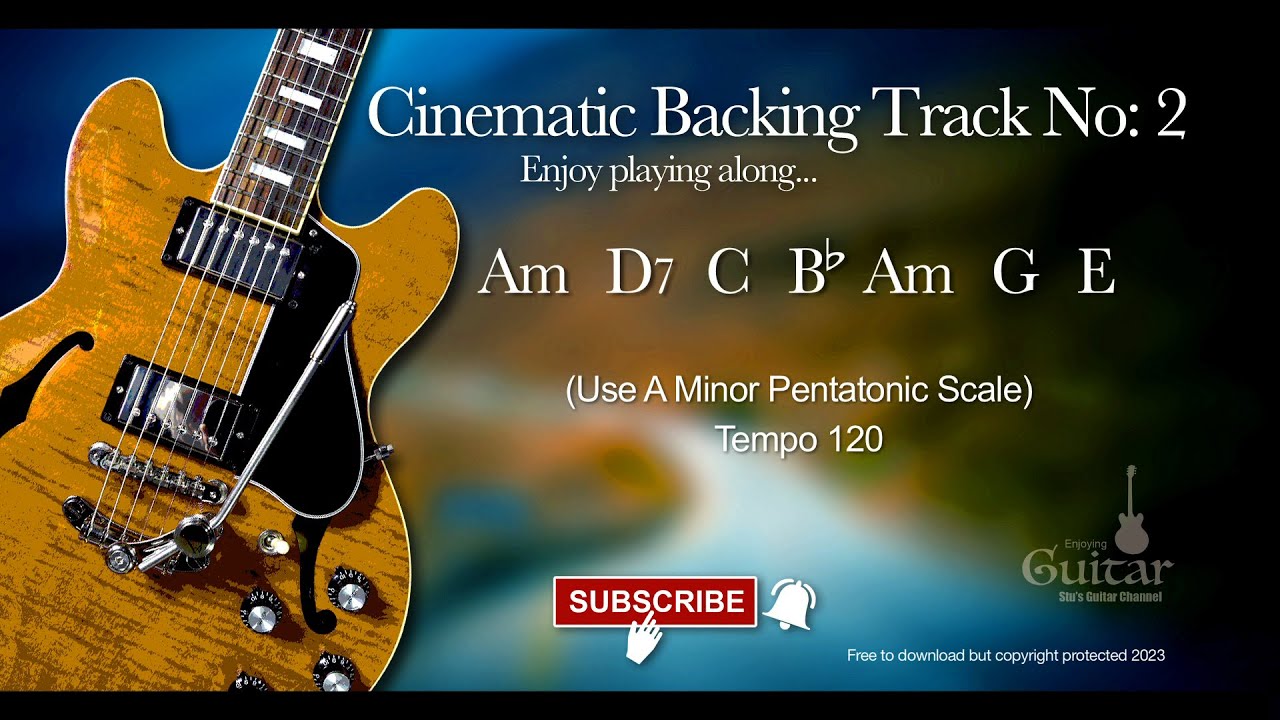 Guitar Backing Tracks - Cinematic Backing Guitar Track 2: (Am ...