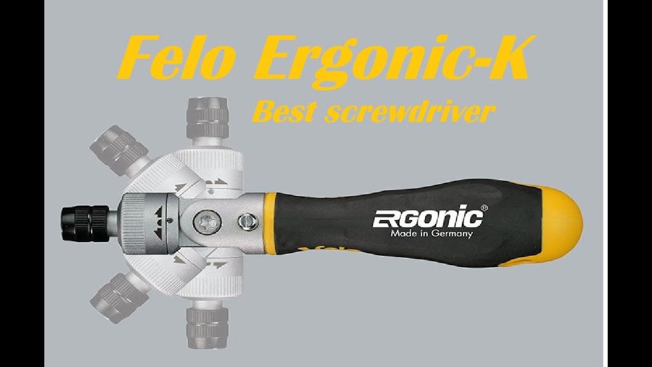 Felo Ergonic K Handle Ratcheting Screwdriver - YouTube