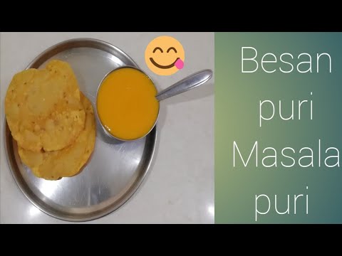 How to prepare tasty Besan puri /Masala puri - YouTube
