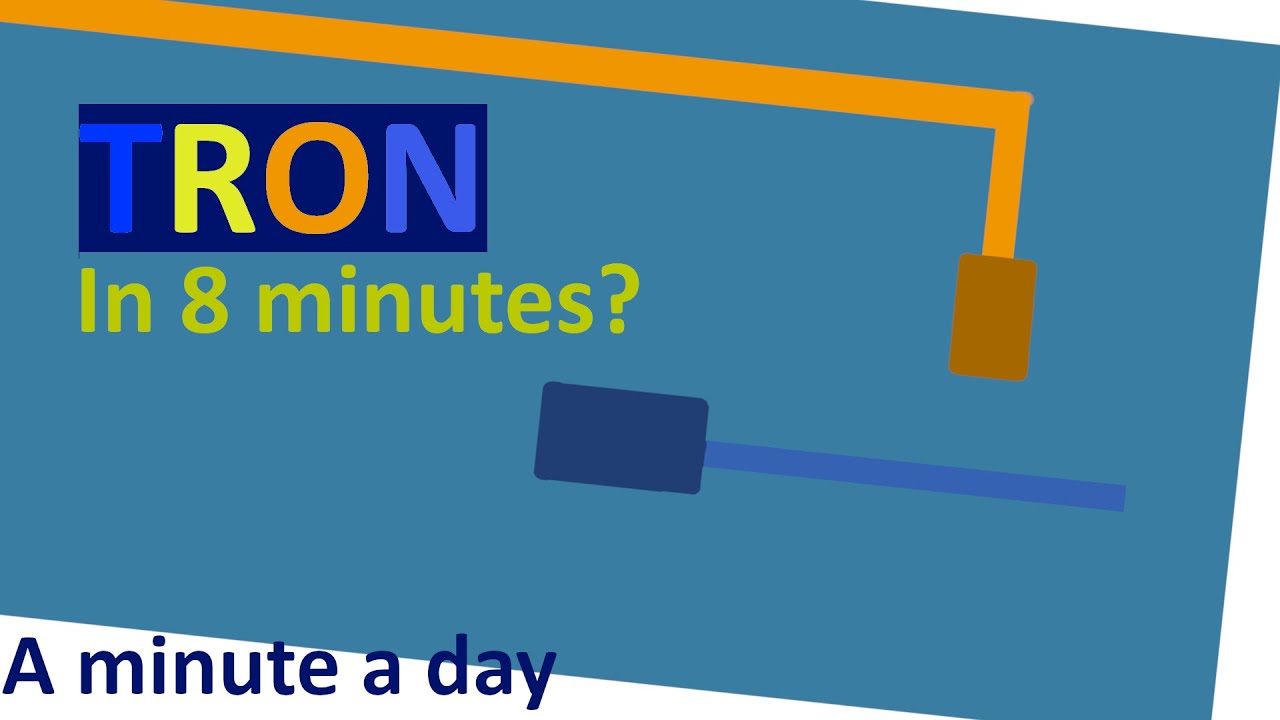 Making TRON in 8 minutes || Day 8 || A minute a day || Unity 2d - YouTube