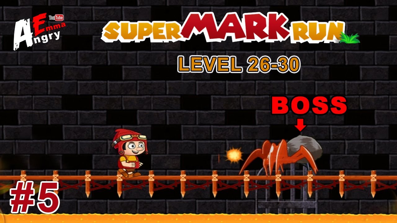 Super Mark Run - Gameplay #5 level 26-30 + BOSS (Android) - YouTube