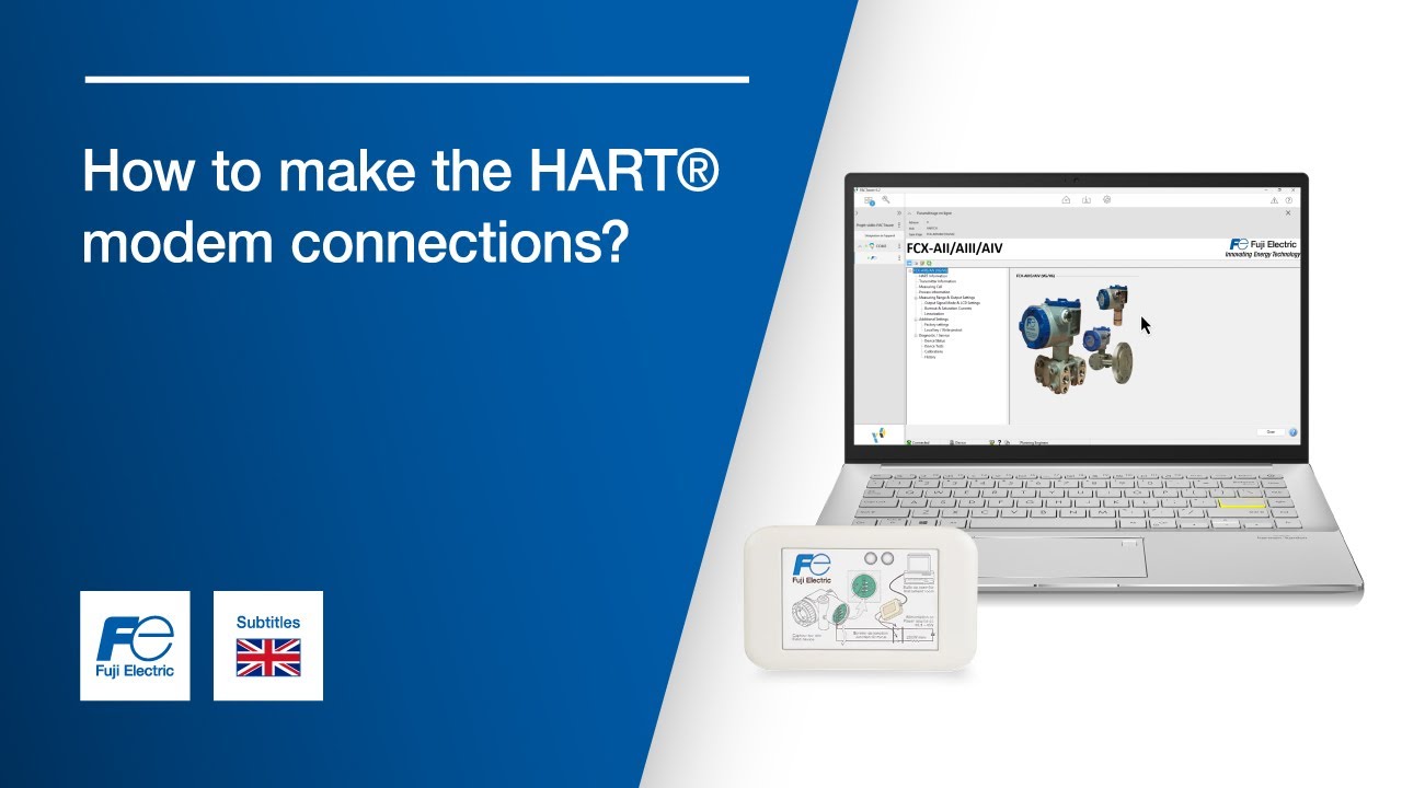 Tutorial FCX pressure transmitter, HART® modem: How to connect the HART ...
