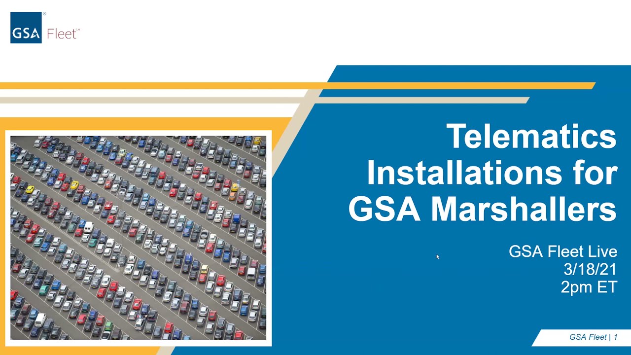 GSA Fleet Training: Telematics Installations for GSA Marshallers - YouTube