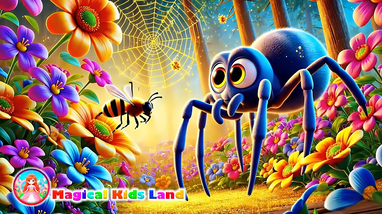 🕷️ The Itsy Bitsy Spider | Fun Animated Nursery Rhyme for Kids | Sing ...