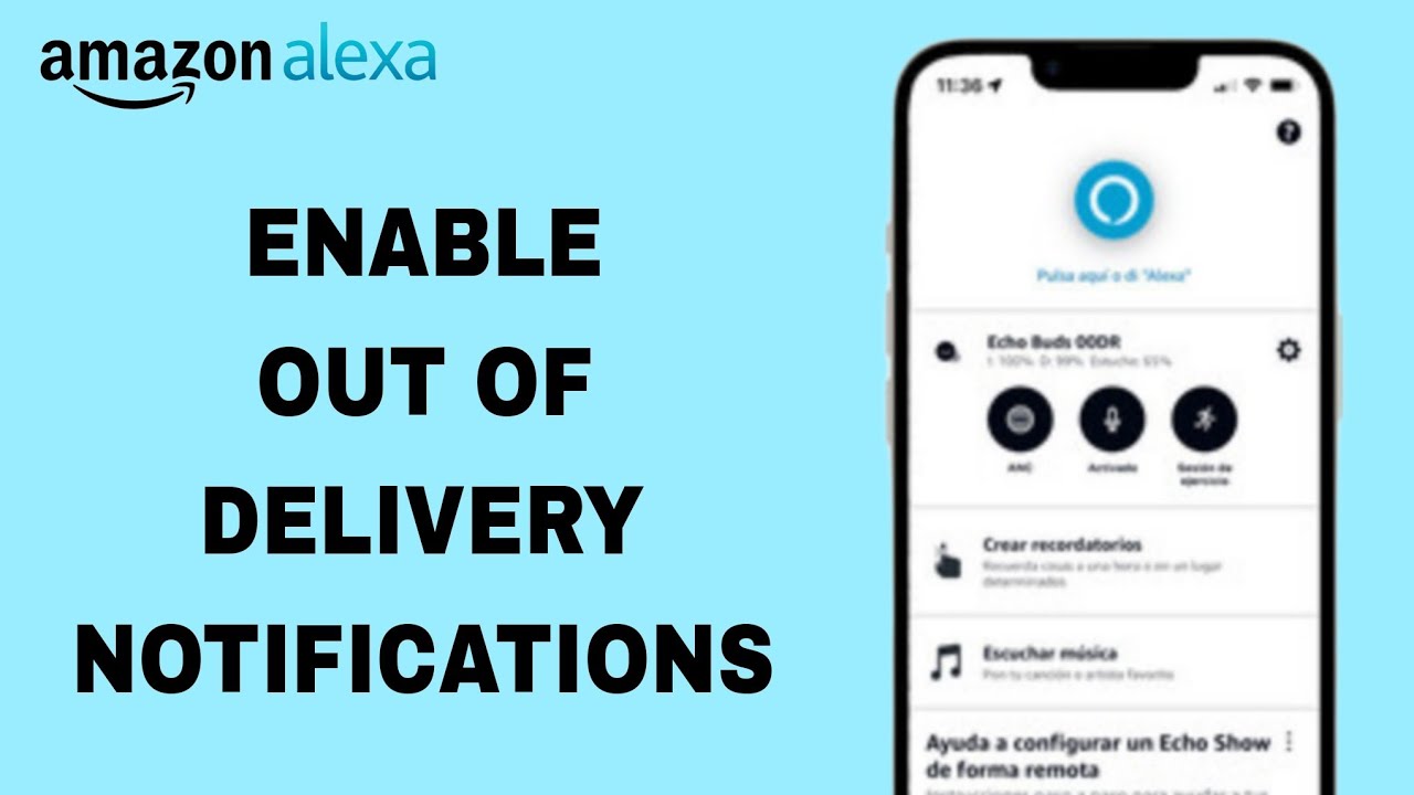 How To Enable Out Of Delivery Notifications On Amazon Alexa App - YouTube