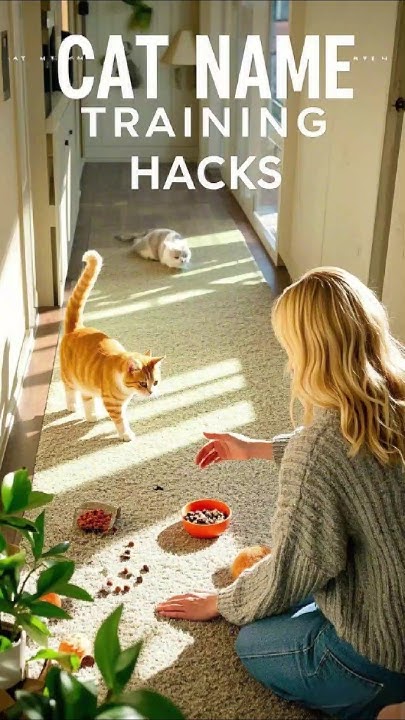 Cat Name Training Hacks 🐈⬛ | Get Your Cat to Come in 3 Steps! #CatTraining #CatLovers #cat #pets ...