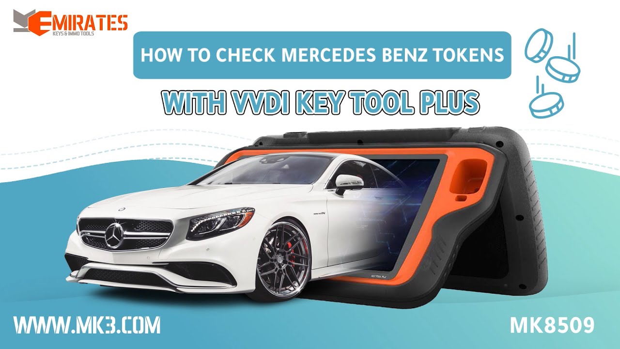 How to Check Mercedes Benz Tokens with VVDI Key Tool Plus - YouTube