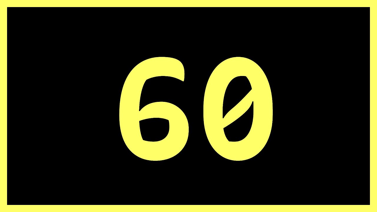 60 Second Unmellow Yellow Countdown Timer: A Fun and Effective Tool for ...