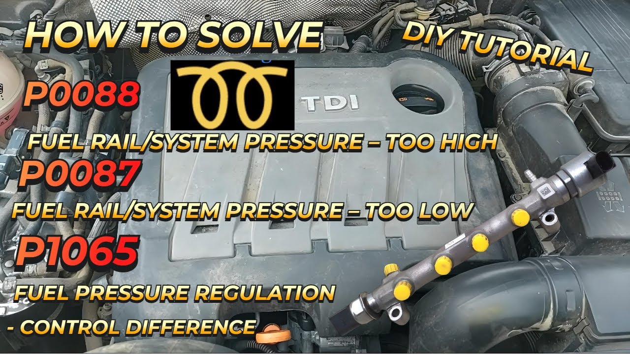 DTC P0088 P0087 P1065 Solved Volkswagen Audi Skoda Seat TDI Rail System ...