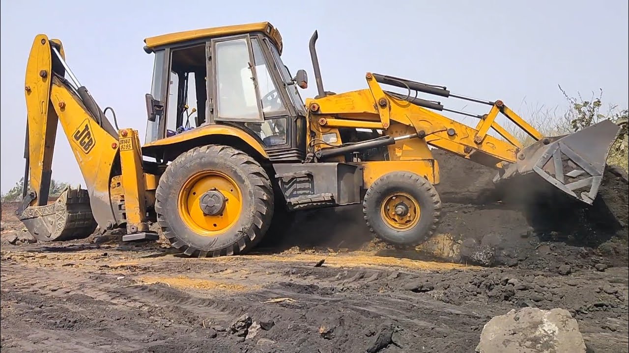 Very Old Jcb 3dx Backhoe Loader Machine Working In Mud| Jcb Video|jcb ...