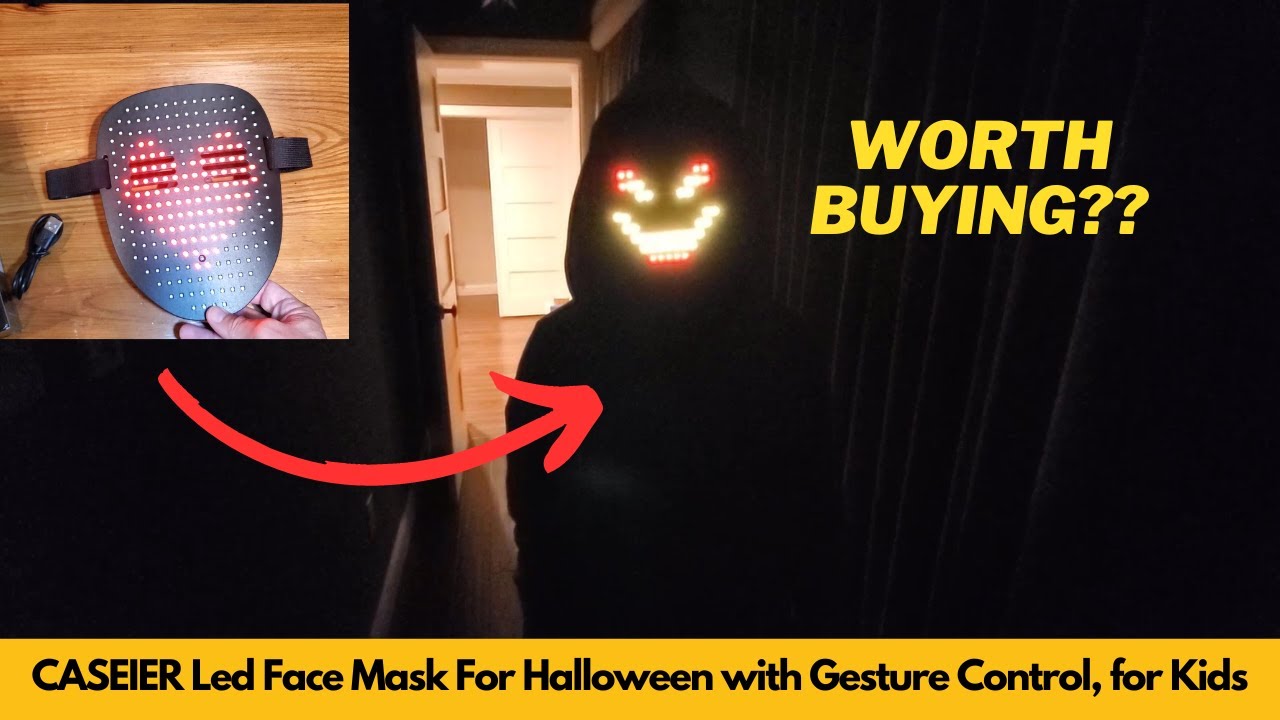 Worth It? CASEIER Led Face Mask | 2024 Upgraded Led Mask Halloween with ...