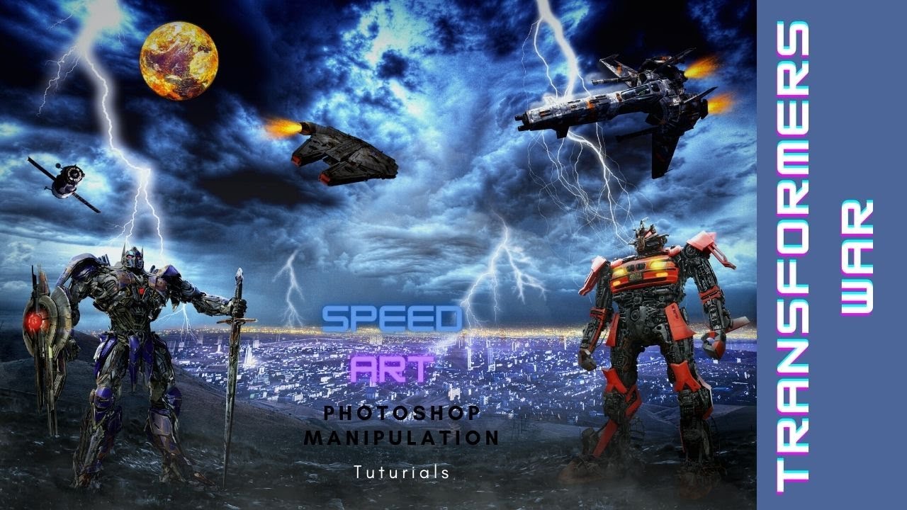 Transformers, Photo Manipulation | Photoshop Tutorial - YouTube
