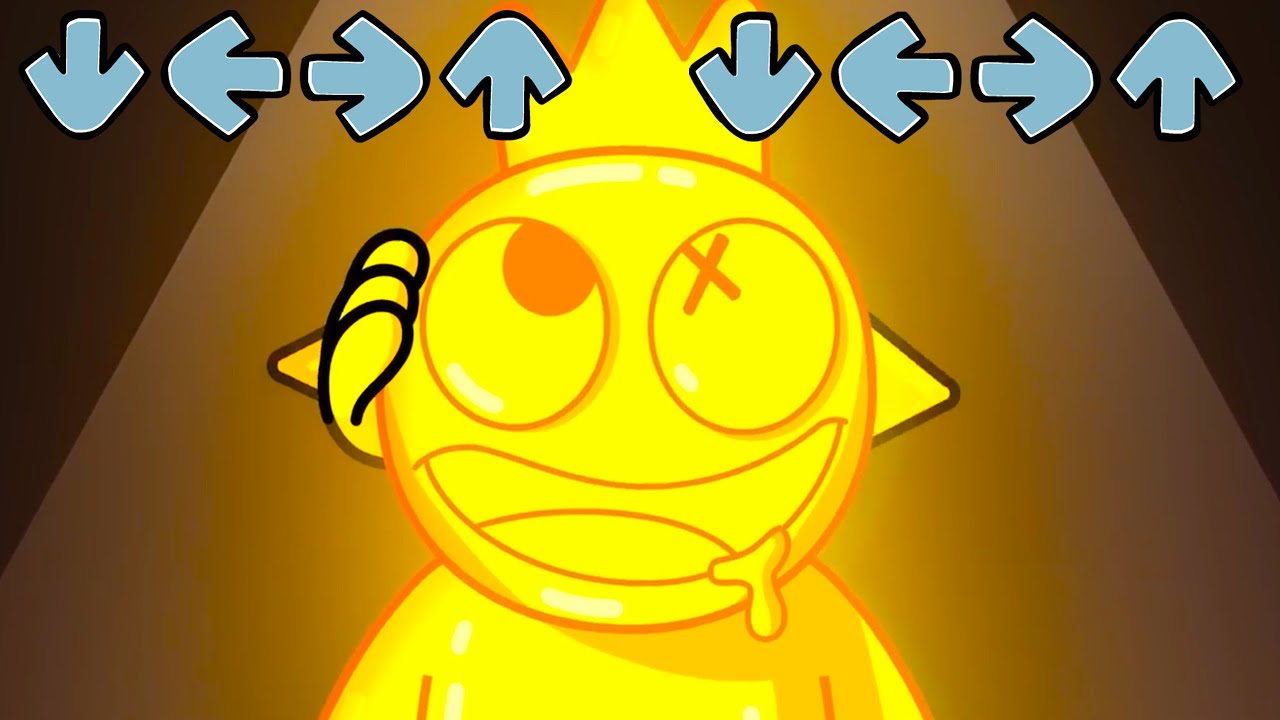 FNF NEW Golden Rainbow Friend: Story Death Green, Blue & Red in Friday ...