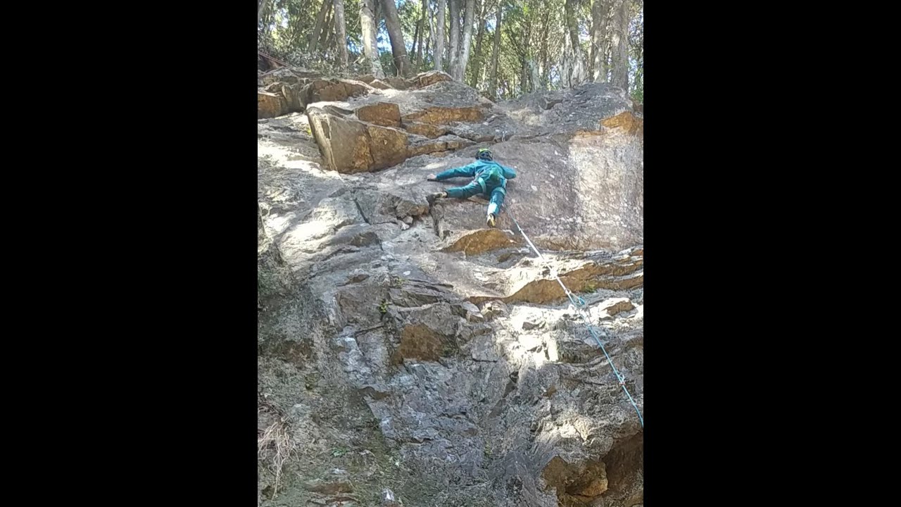 Tiger Excellence 5.11a（阿寺の岩場）核心部 - YouTube