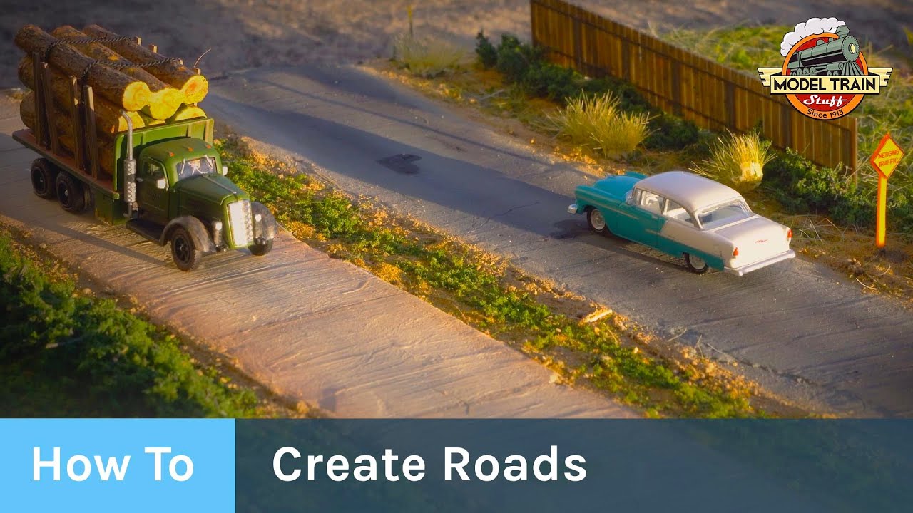 How To: Create Roads for Your Model Railroad - YouTube
