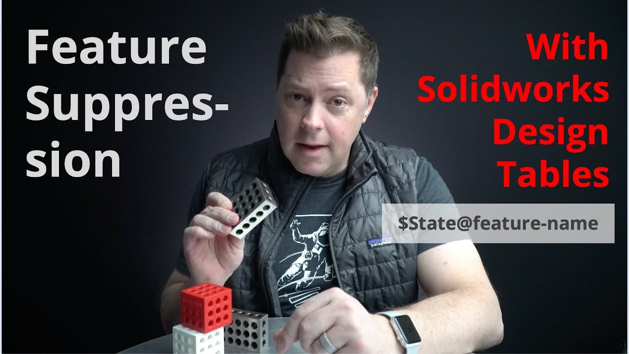 Suppressing Features with Solidworks Design Tables - YouTube