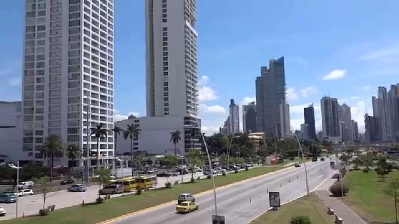 Panama City - Balboa Avenue 360° view - YouTube