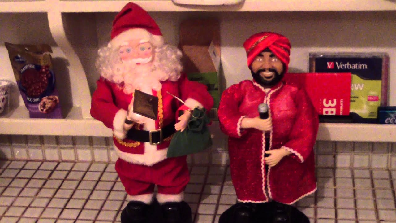 SANTA AND BHANGRA MAN CELEBRATE XMAS. - YouTube