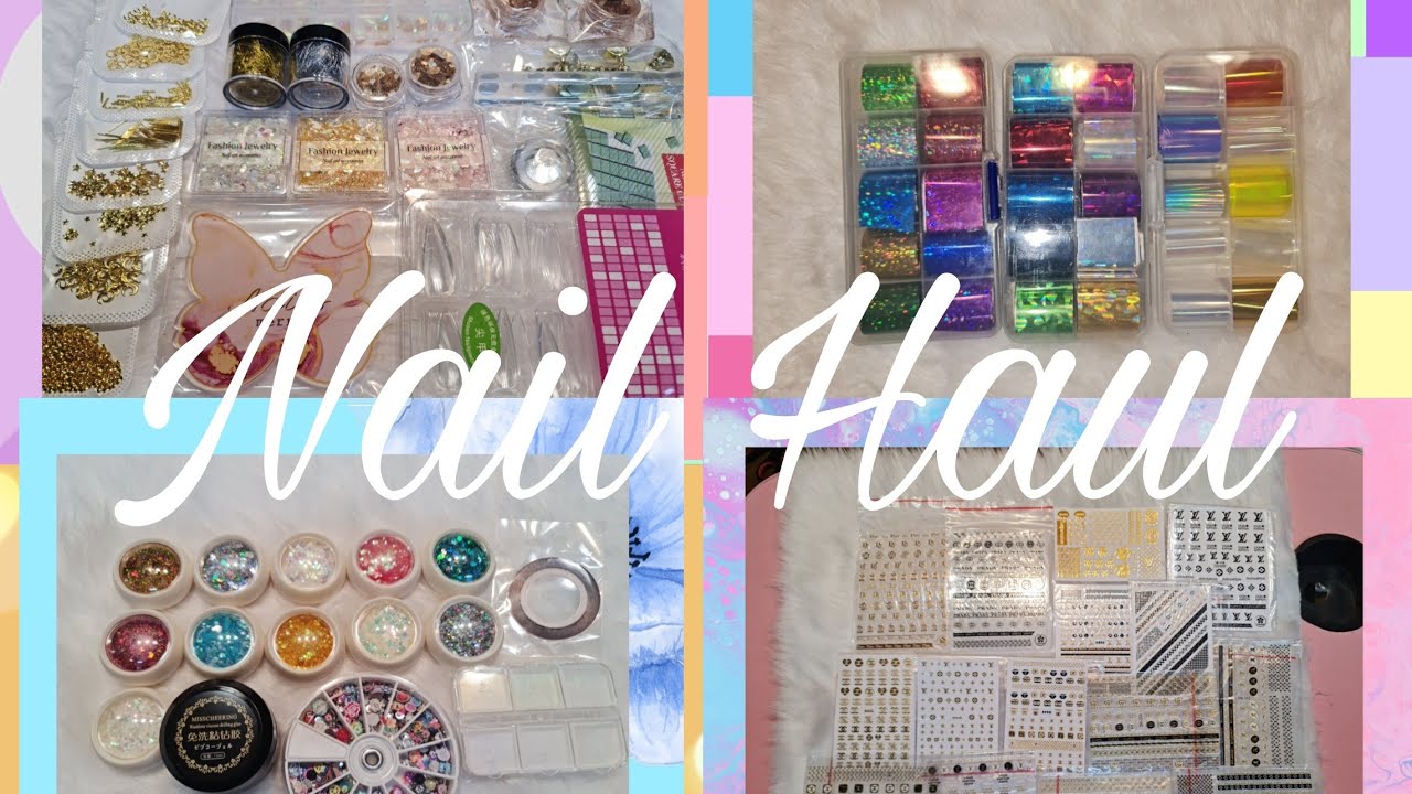 NAIL HAUL | SHOPEE FINDS | ACCESSORIES FOR SELF NAIL | ASMR - YouTube