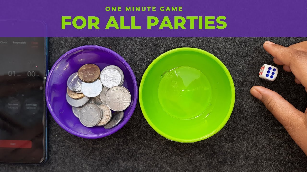 One Minute Game | Coin Games for all parties - YouTube