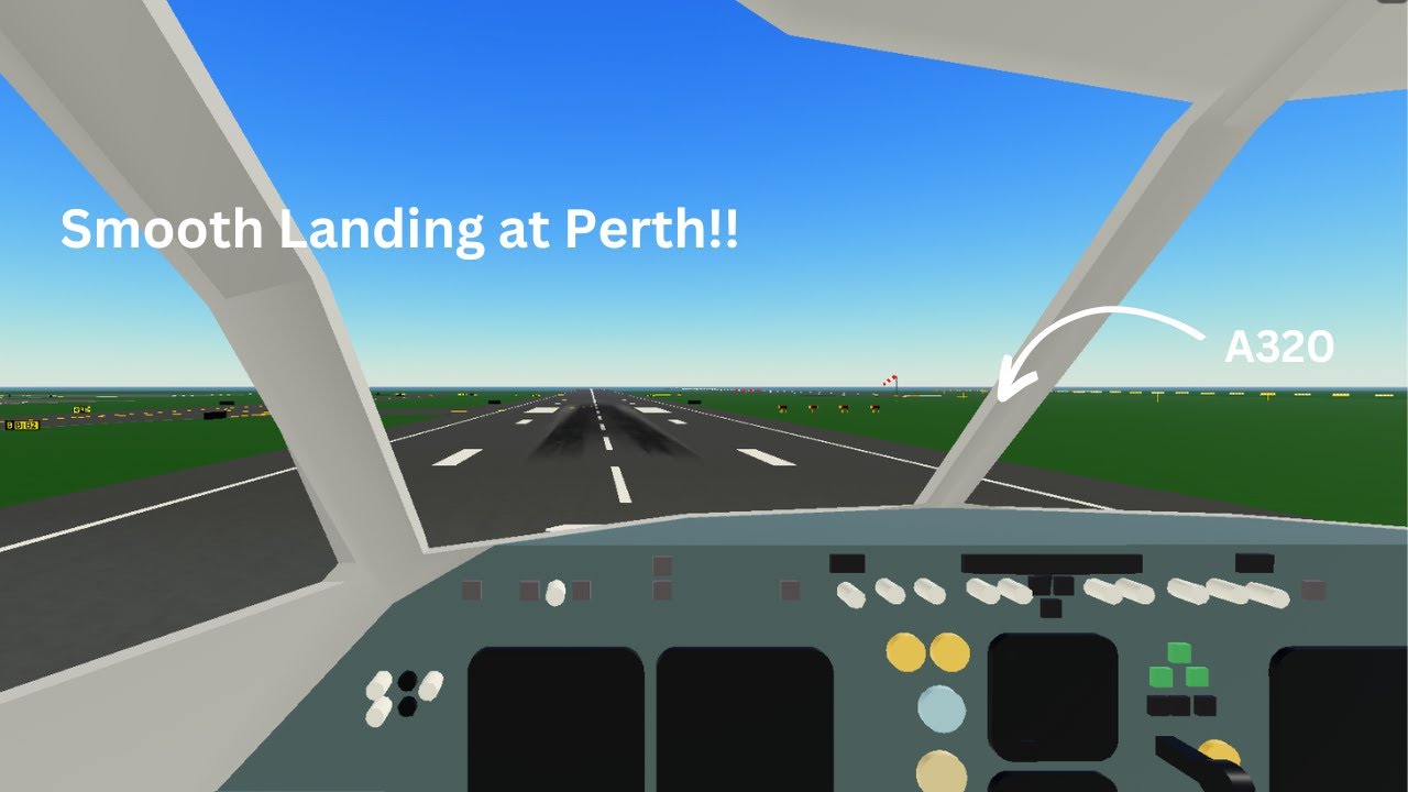 SMOOTH LANDING AT PERTH!! (PTFS) - YouTube