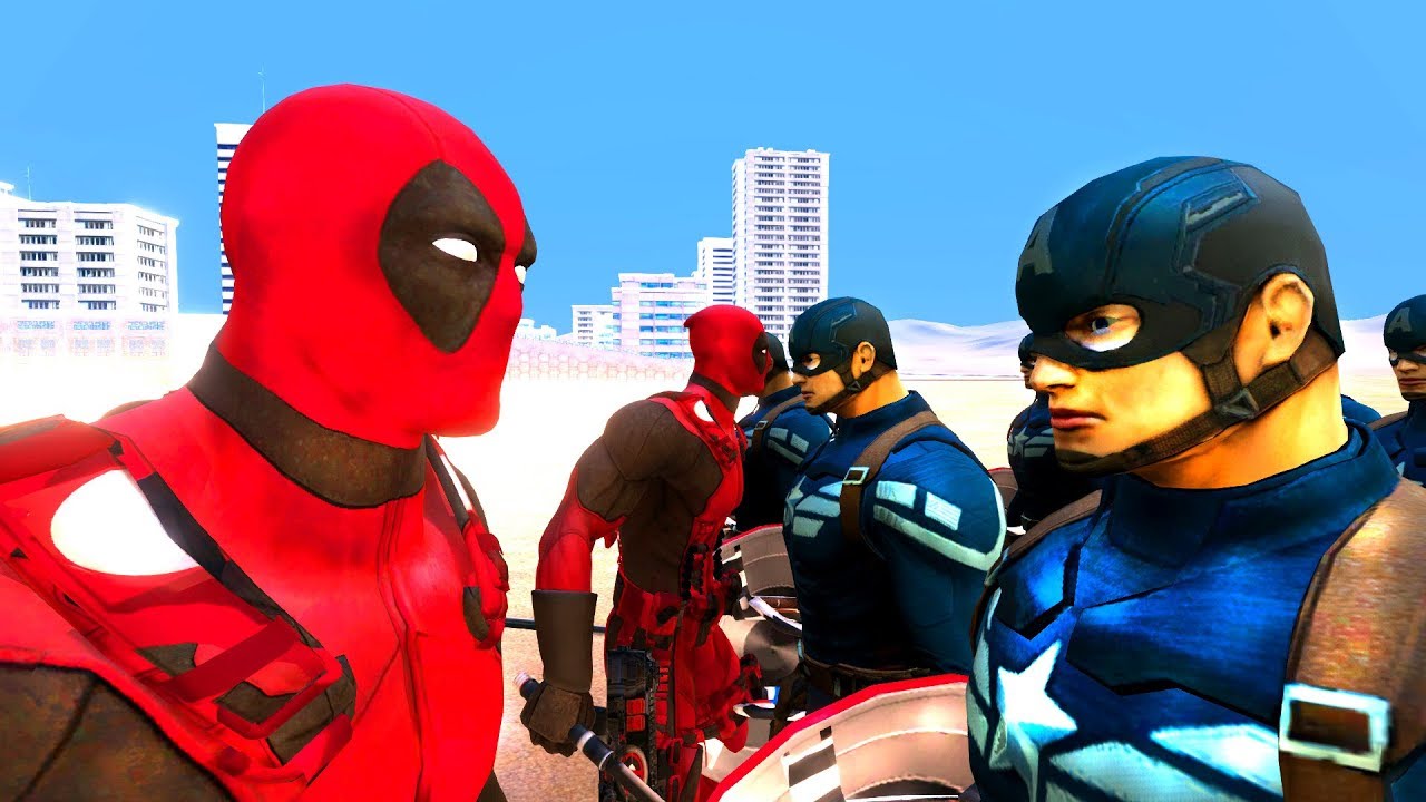 CAPTAIN AMERICA VS DEADPOOL - 😱 UEBS - YouTube