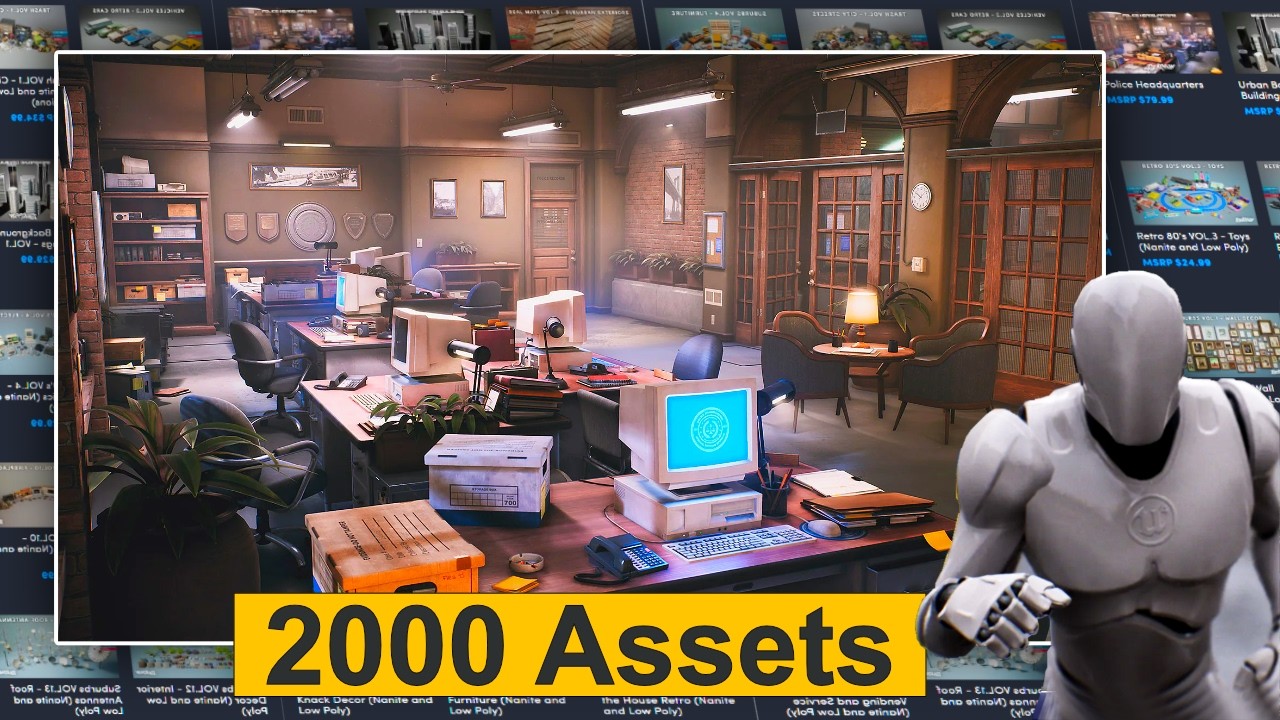 2000 ASSETS | 52 Packs 23€ - Unreal Engine Townscape Super Pack - YouTube