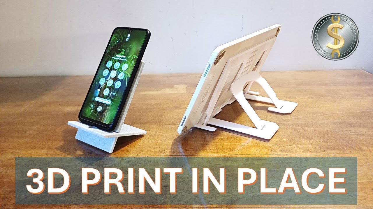 3D Print in place: Tablet Phone holder - YouTube