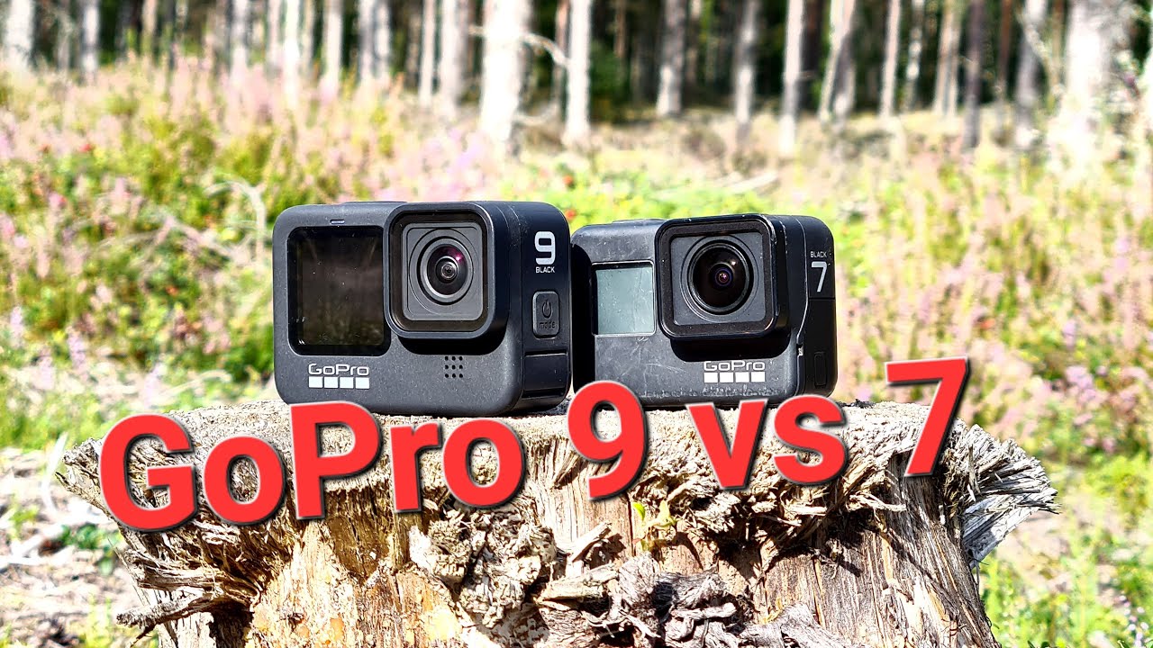 GoPro Hero 7 vs 9 simple comparison - YouTube