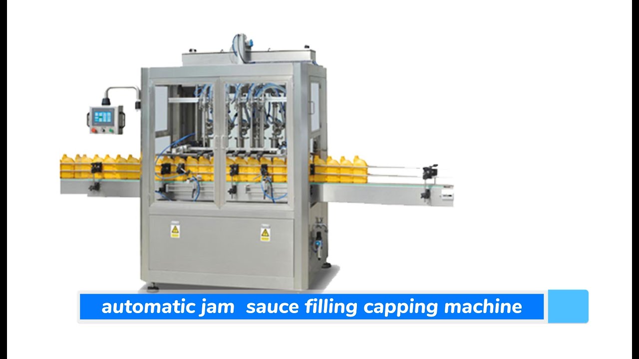 High Accuracy Piston Automatic sauce jam Peanut Butter Filling Machine ...