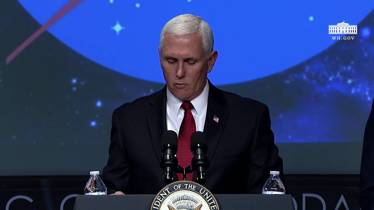 Pence At Swearing In For New NASA Head - Full Speech - YouTube