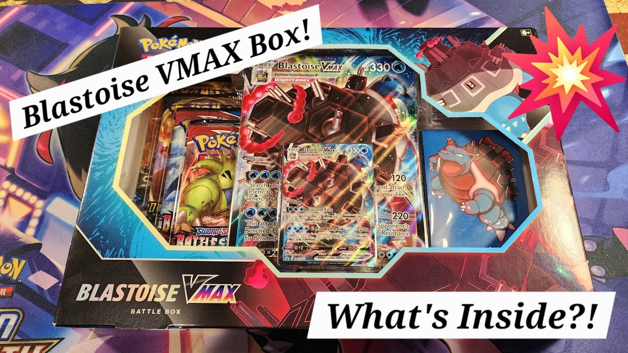 Pokemon Blastoise VMAX Battle Box - What is inside? - YouTube