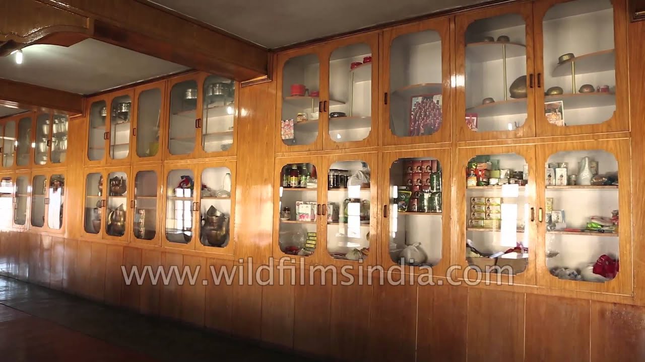 Dining hall for Buddhist monks- Thiksey Monastery, Ladakh - YouTube