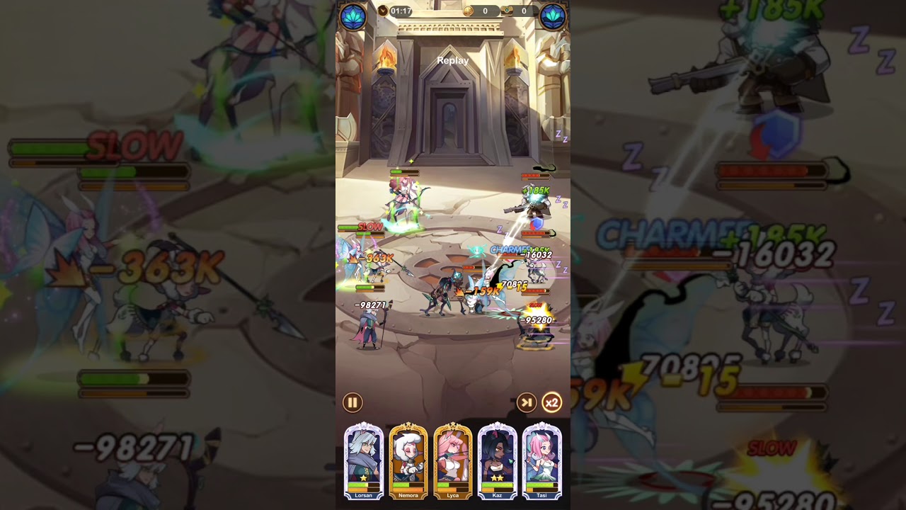 AFK Arena 25-24 249 Kaz carry (Tasi almost 1v5s my team) - YouTube