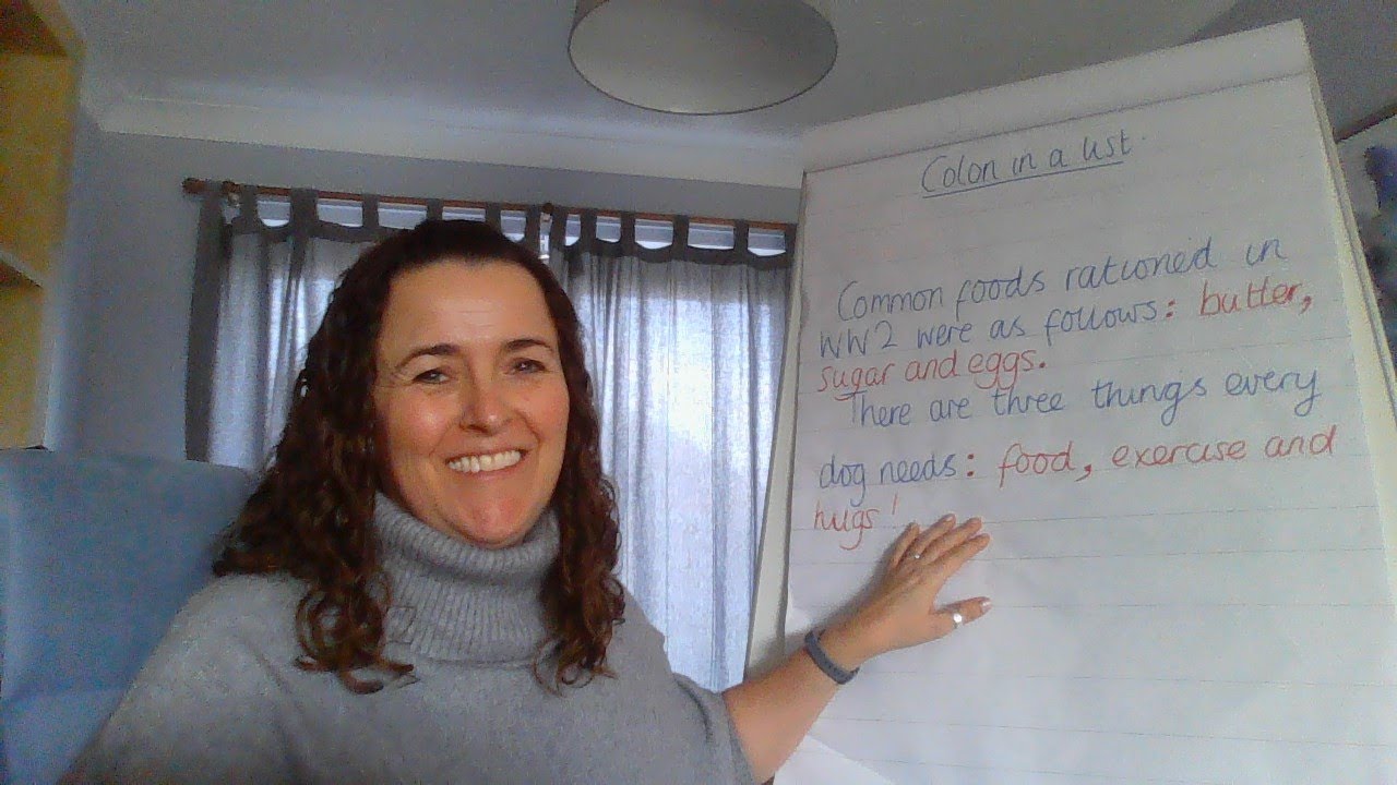 Colon list - how to use them - YouTube