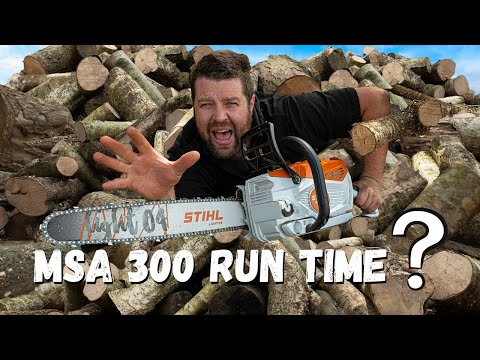 STIHL MSA 300 Run Time…? Battery Chainsaw