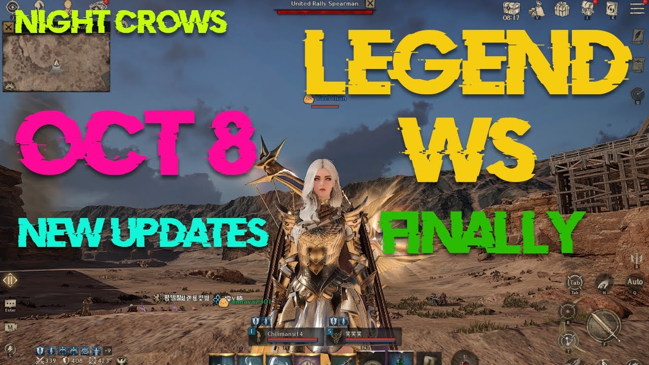 NIGHT CROWS : OCTOBER 08 2024 NEW UPDATES , MY 1ST LEGEND WEAPON STYLE ...