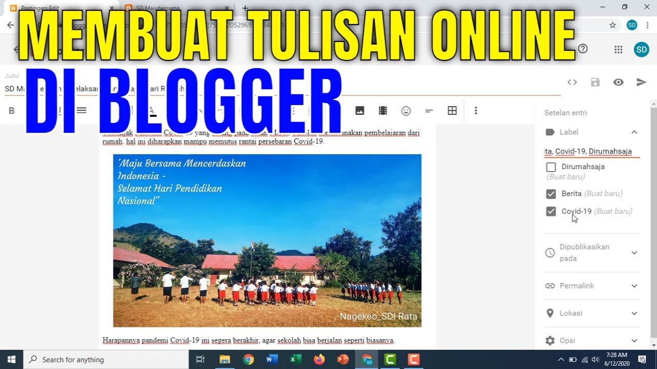 Cara mengisi blog di blogger - Memulai Mengisi Konten dengan Membuat ...