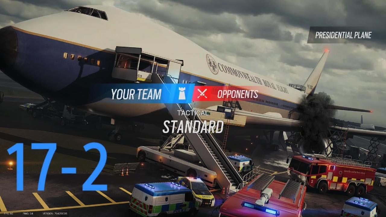 17-2 Match on Presidential Plane | R6 Siege - YouTube