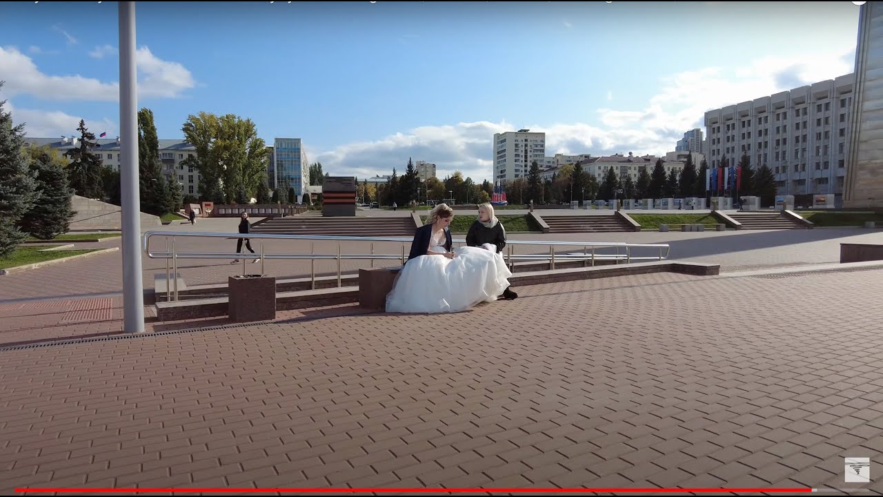 Mayakovskiy street from Gubernskiy rynok to Volga river, Samara, Russia ...