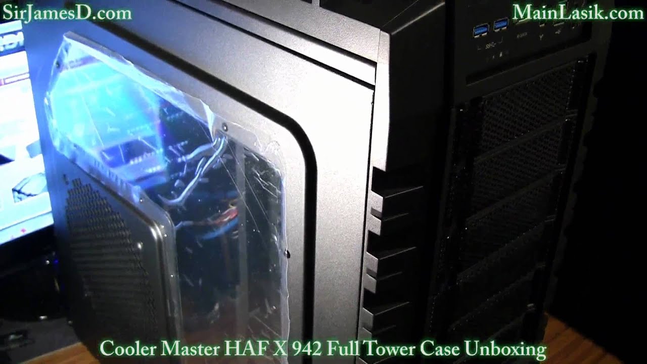 Cooler Master HAF X 942 Full Tower Case Unboxing - YouTube