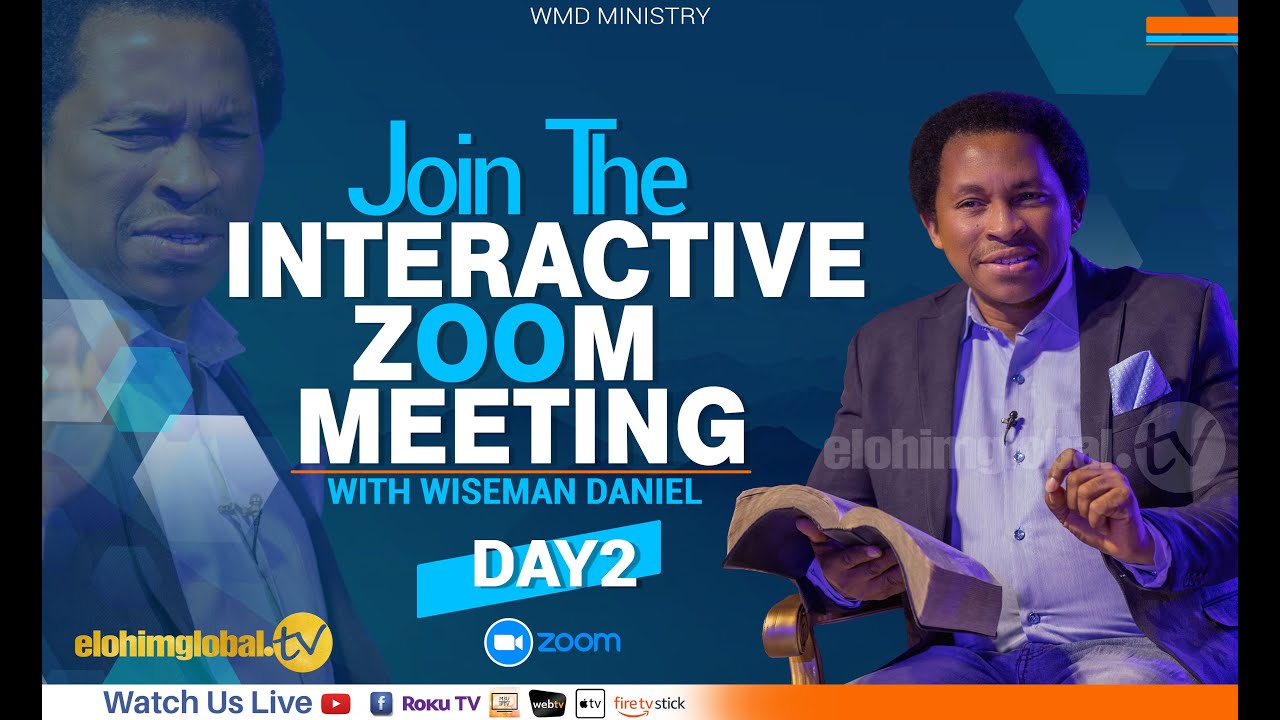 JOIN WISEMAN DANIEL FOR THE INTERACTIVE ZOOM MEETING. LINK TO JOIN ...