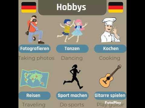 Hobbys in German language 🇩🇪 - YouTube
