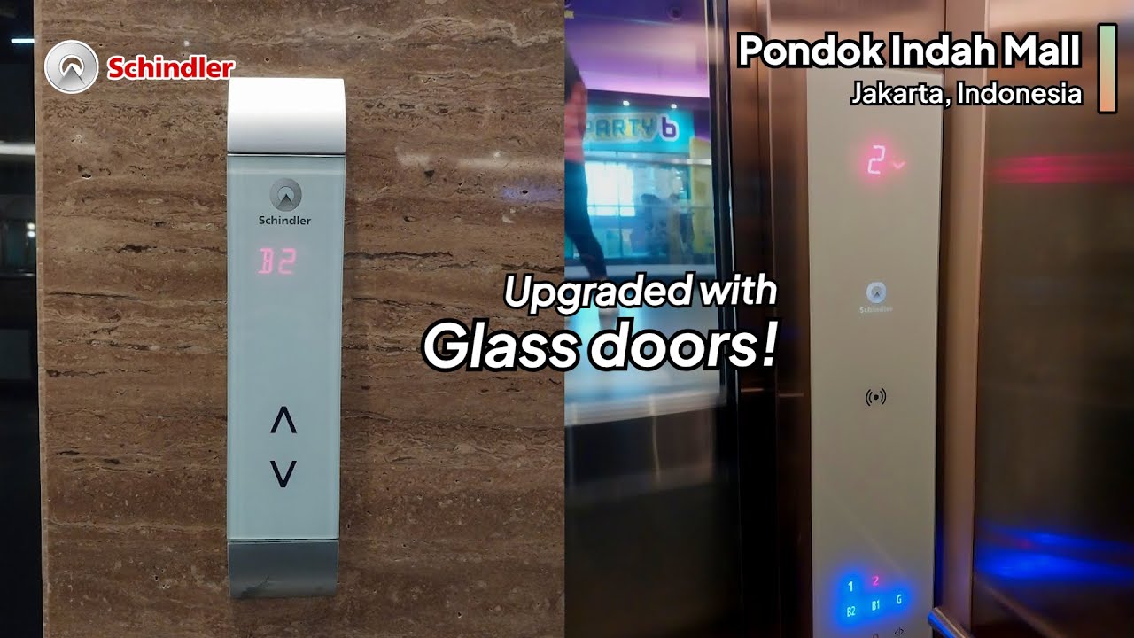 Glass Doors! Schindler Traction Elevators - Pondok Indah Street Gallery ...